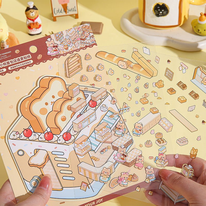 Bear Theme | Scene Joy Series 5.0 | Sticker Scene, 3D Miniature Scene ...