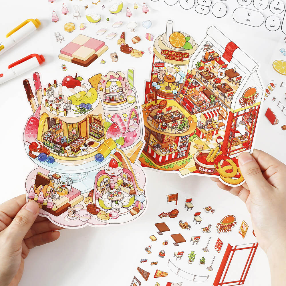Open Today Series 12.0 | Delicacies Theme | Sticker Scene, 3D Miniature ...