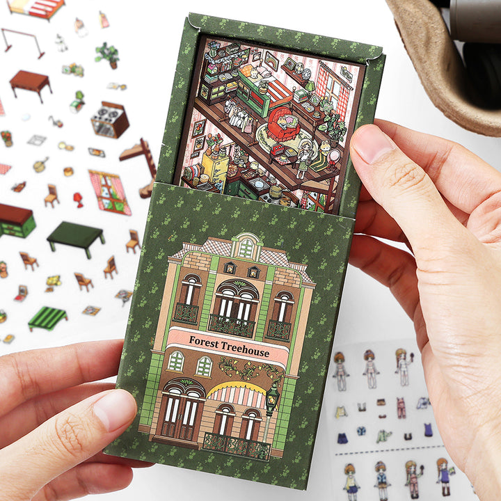 Miniature Scene Sticker - YYBB ART SHOP