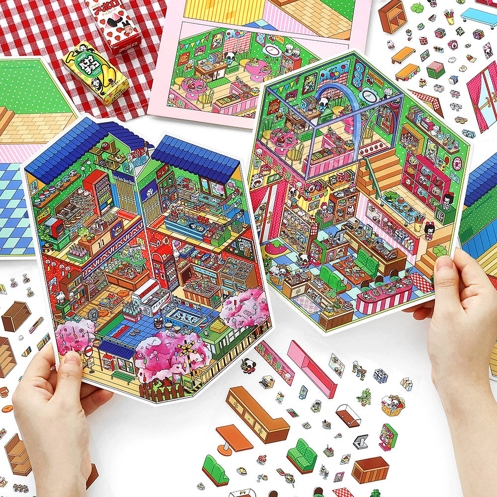 Big Size | Open Today Series 16.0 | Sticker Scene, 3D Miniature Scene ...