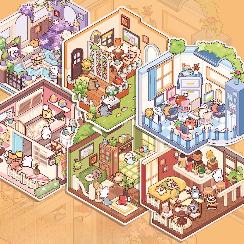 Mini Sticker Scene Book | Scene Book 3.0 Series | Sticker Book, Sticker ...