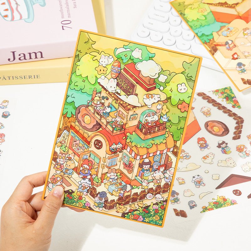 Happy Town | Fantasy World Series 5.0 | Sticker Scene, 3D Miniature ...