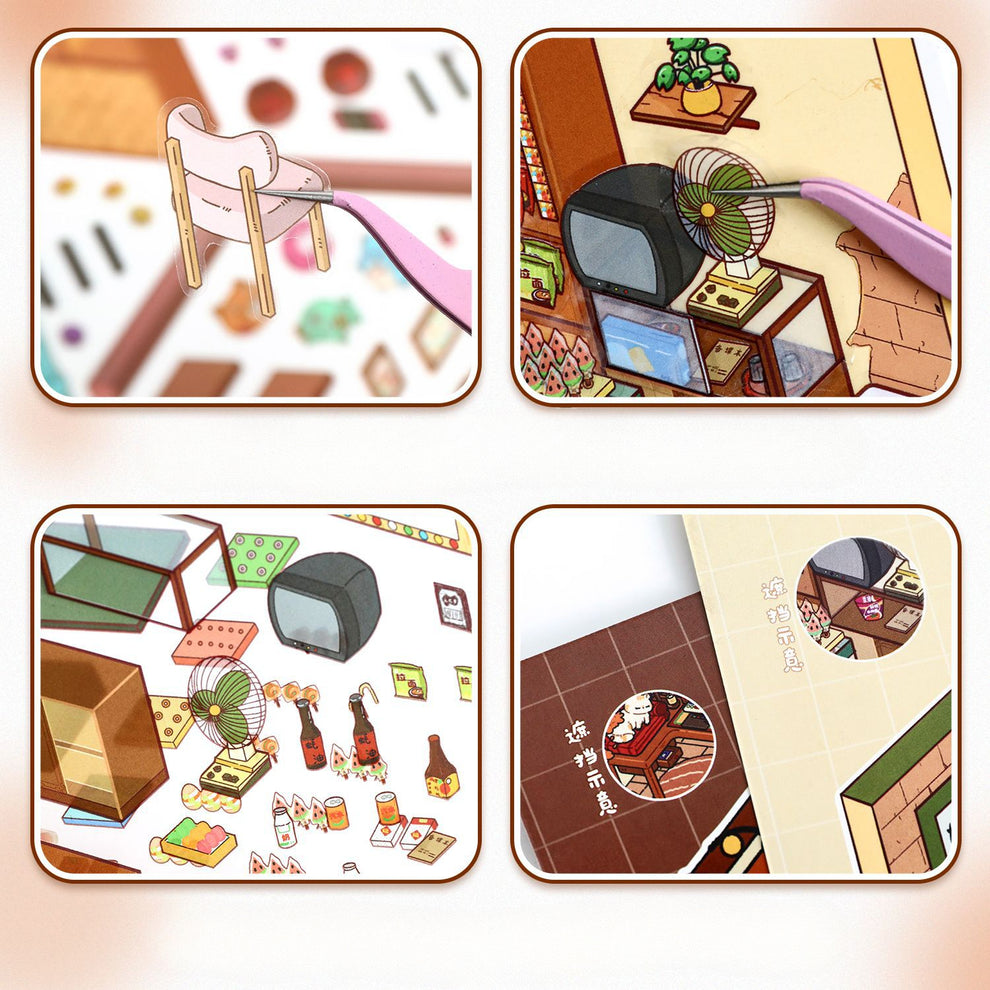 Scene Art 19.0 Series | Sticker Scene, 3D Miniature Scene Stickers ...