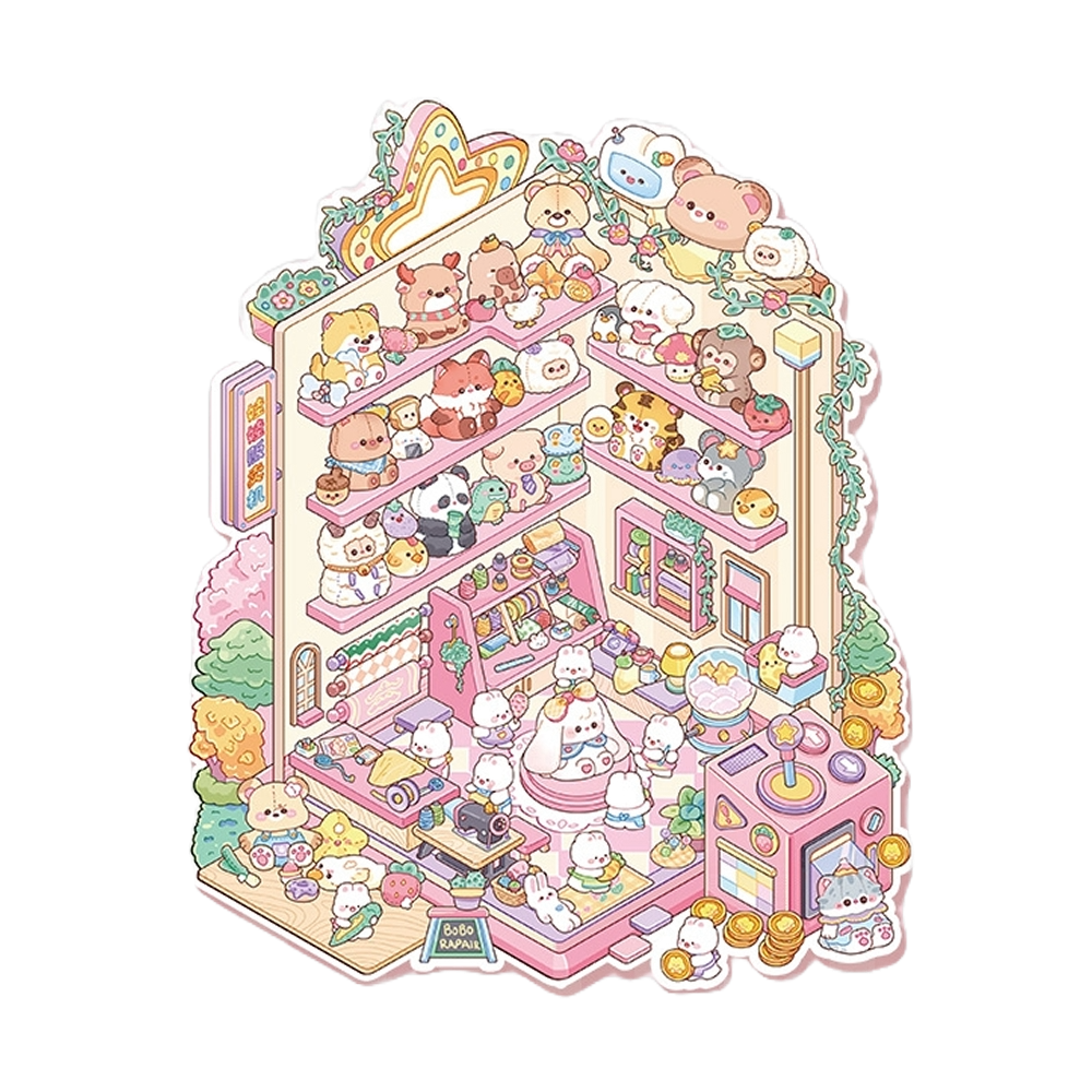 Big Size | Doll Theme | Scene Art 13.0 Series | Sticker Scene, 3D ...