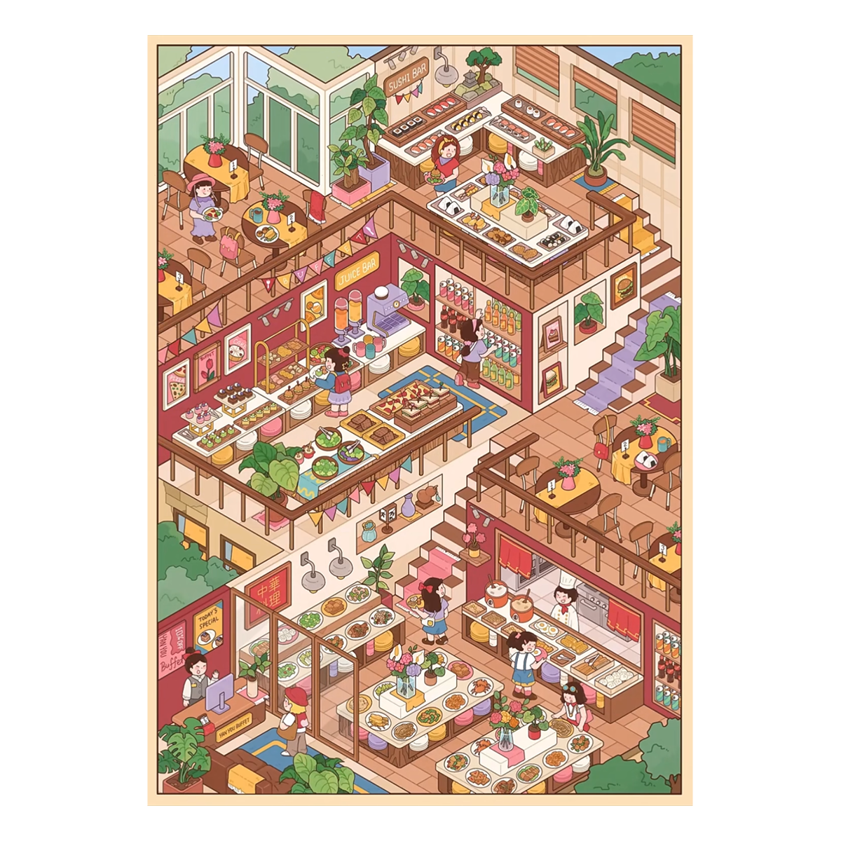 Big Size | Pocket Scene Series 3.0 | Sticker Scene, 3D Miniature Scene ...