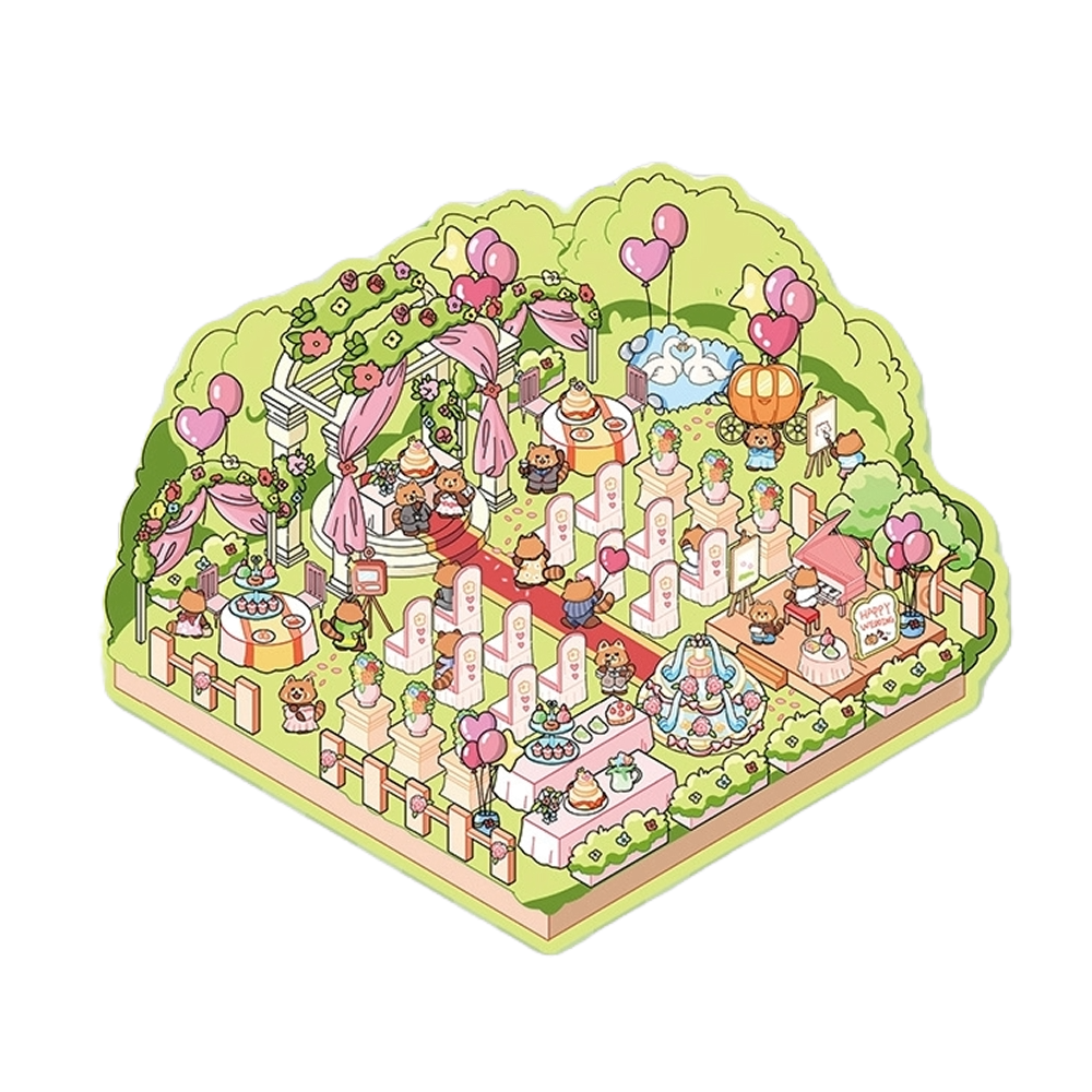 Big Size | Wedding Theme | Scene Art 15.0 Series | Sticker Scene, 3D ...