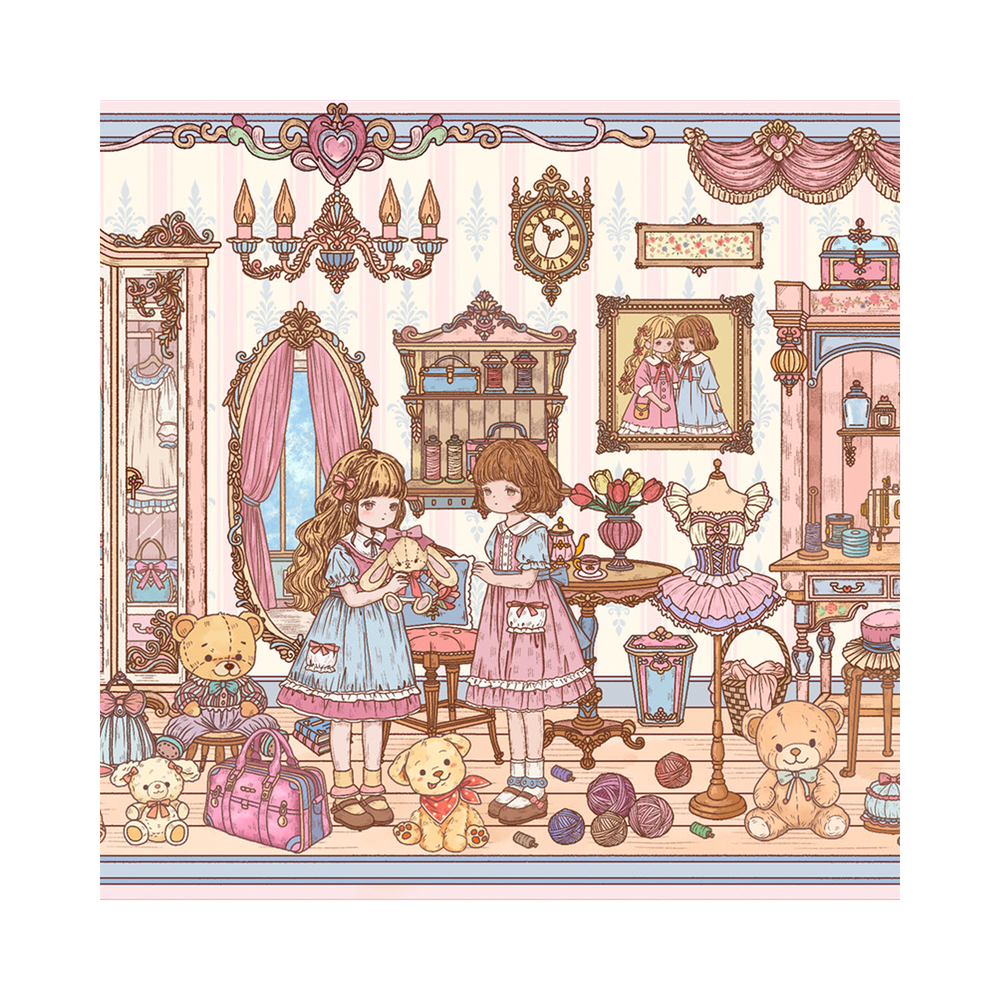 Girl Theme | Big Size | Scene World 14.0 Series | DIY Sticker Scene, 3D ...