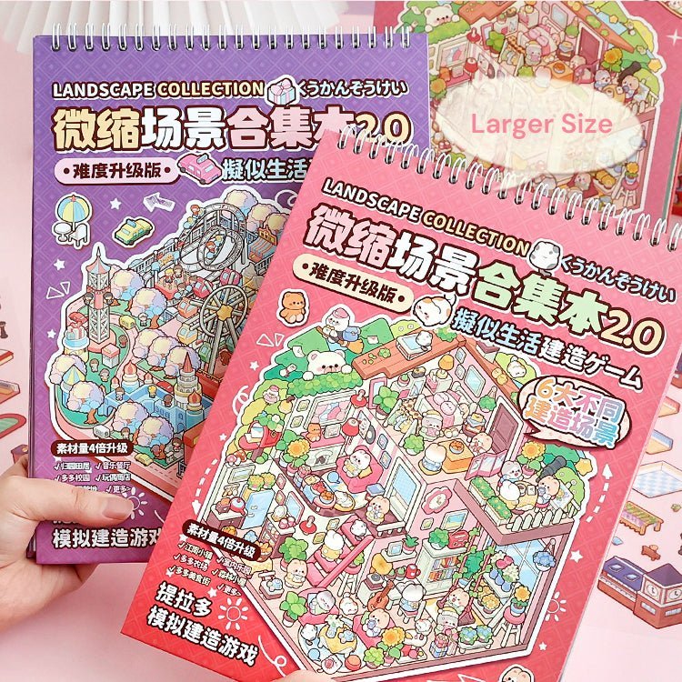 Sticker Scene Book | Landscape Collection 2.0 Series | Larger Size ...