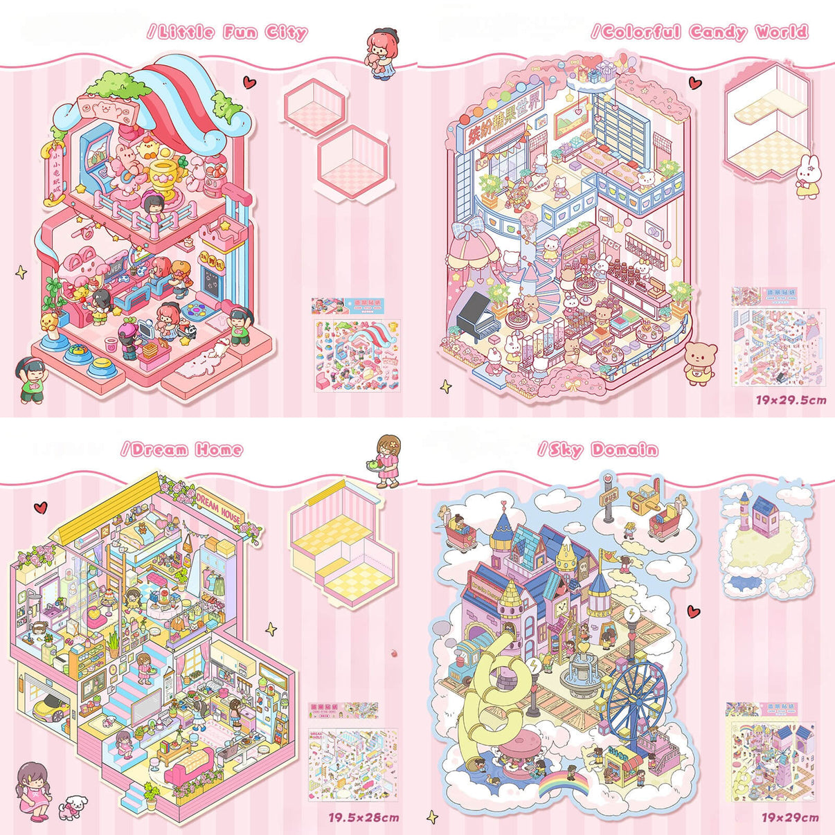 Big Size | Scene Art 18.0 Series | Sticker Scene, 3D Miniature Scene ...