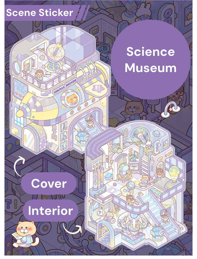 City Theme | Scene Time 9.0 Series, Sticker Scene, 3D Miniature Scene ...