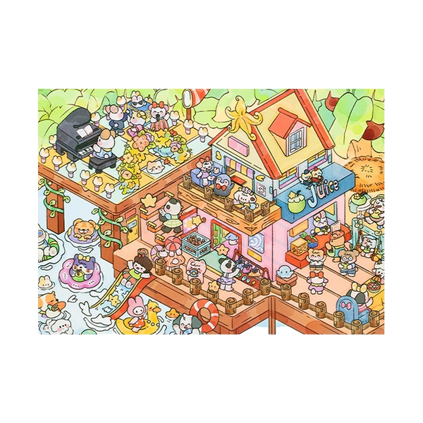 Happy Town | Fantasy World Series 5.0 | Sticker Scene, 3D Miniature ...