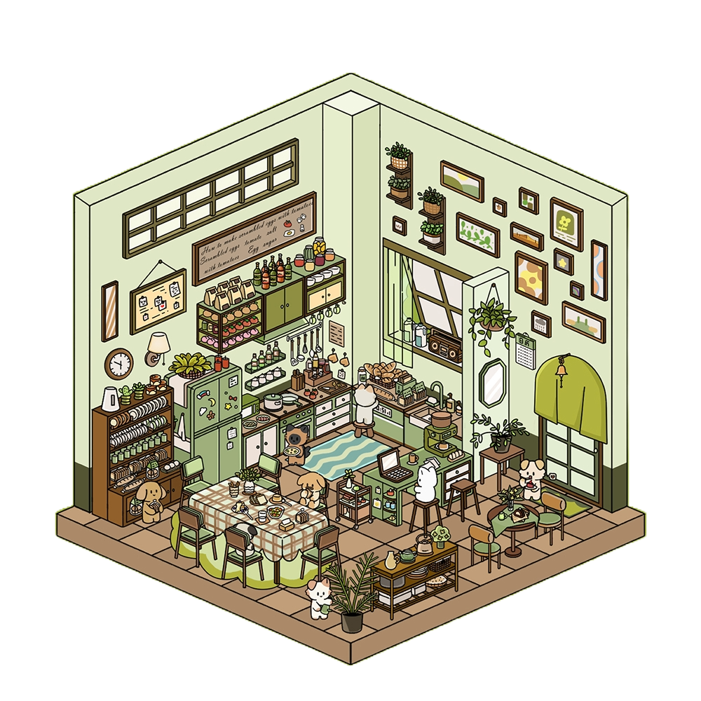 Life Party Theme | Scene World 5.0 Series, Sticker Scene, 3D Miniature ...