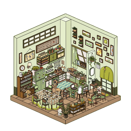Life Party Theme | Scene World 5.0 Series, Sticker Scene, 3D Miniature ...