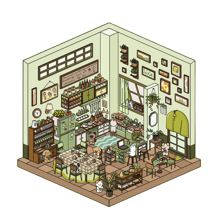 Life Party Theme | Scene World 5.0 Series, Sticker Scene, 3D Miniature ...
