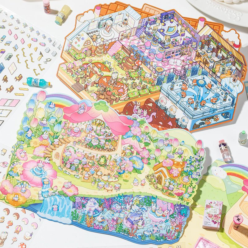 Large Size | Fantasy World Series 4.0 | Sticker Scene, 3D Miniature ...