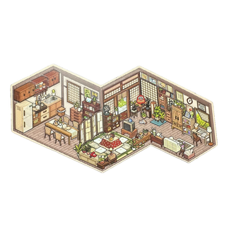Pixel Style | Scene Garden 2.0 Series | Sticker Scene, 3D Miniature ...