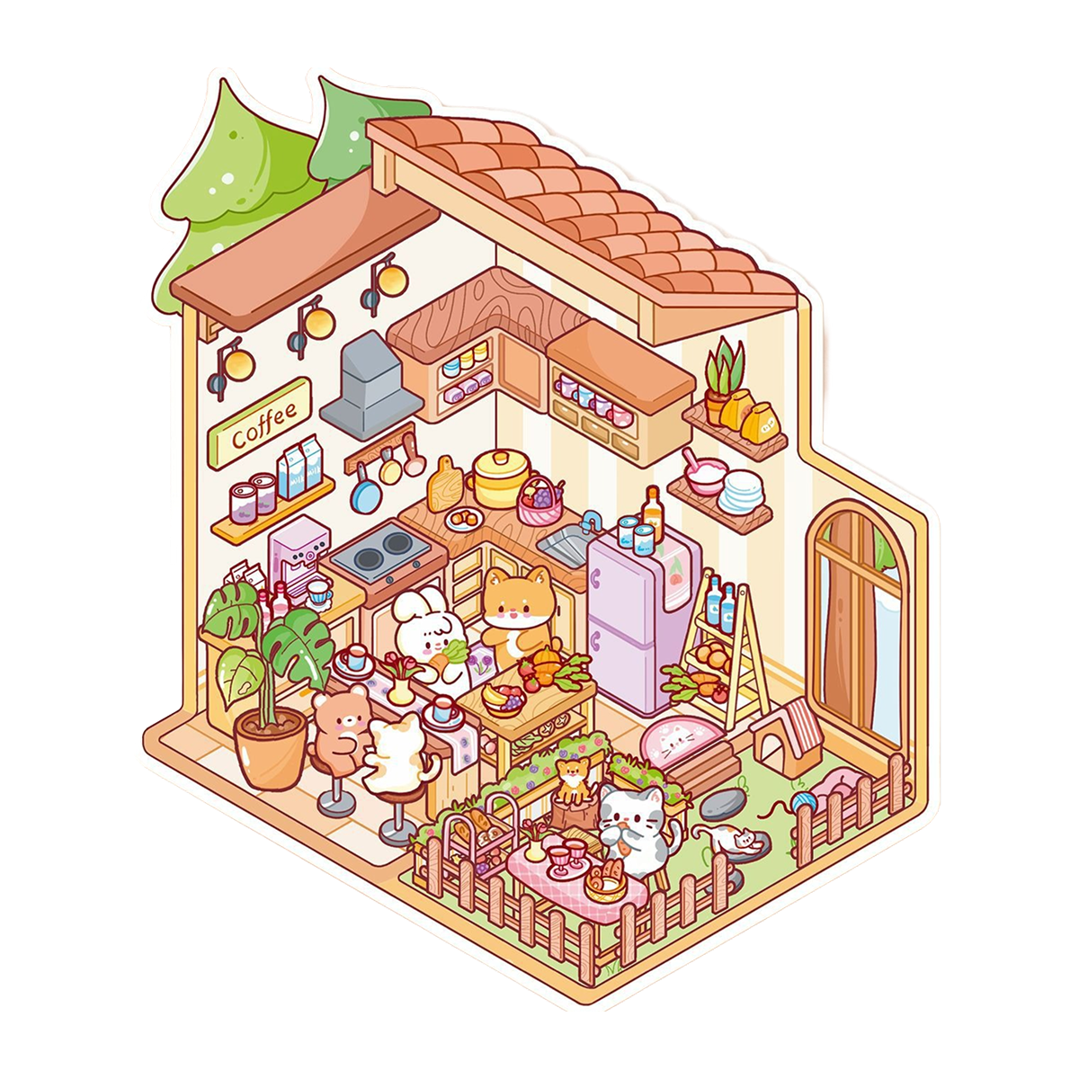 Scene Art 19.0 Series | Sticker Scene, 3D Miniature Scene Stickers ...