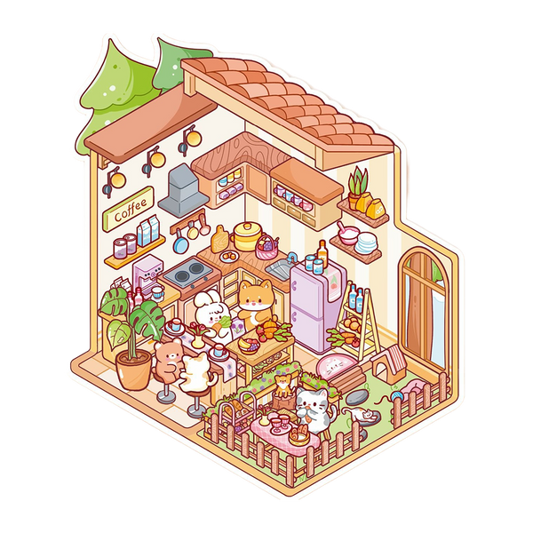 Scene Art 19.0 Series | Sticker Scene, 3D Miniature Scene Stickers ...