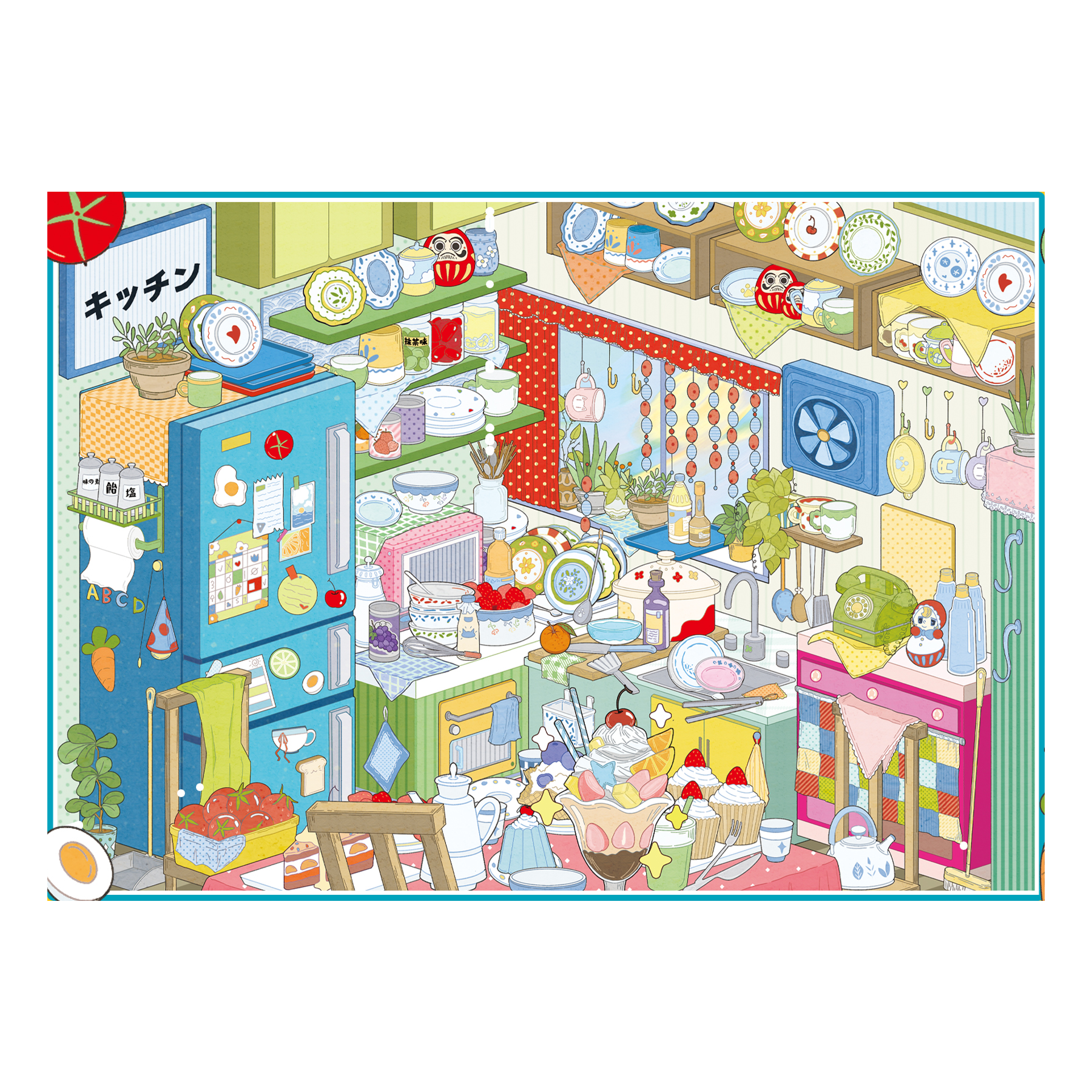 Miniature Scene Sticker - YYBB ART SHOP