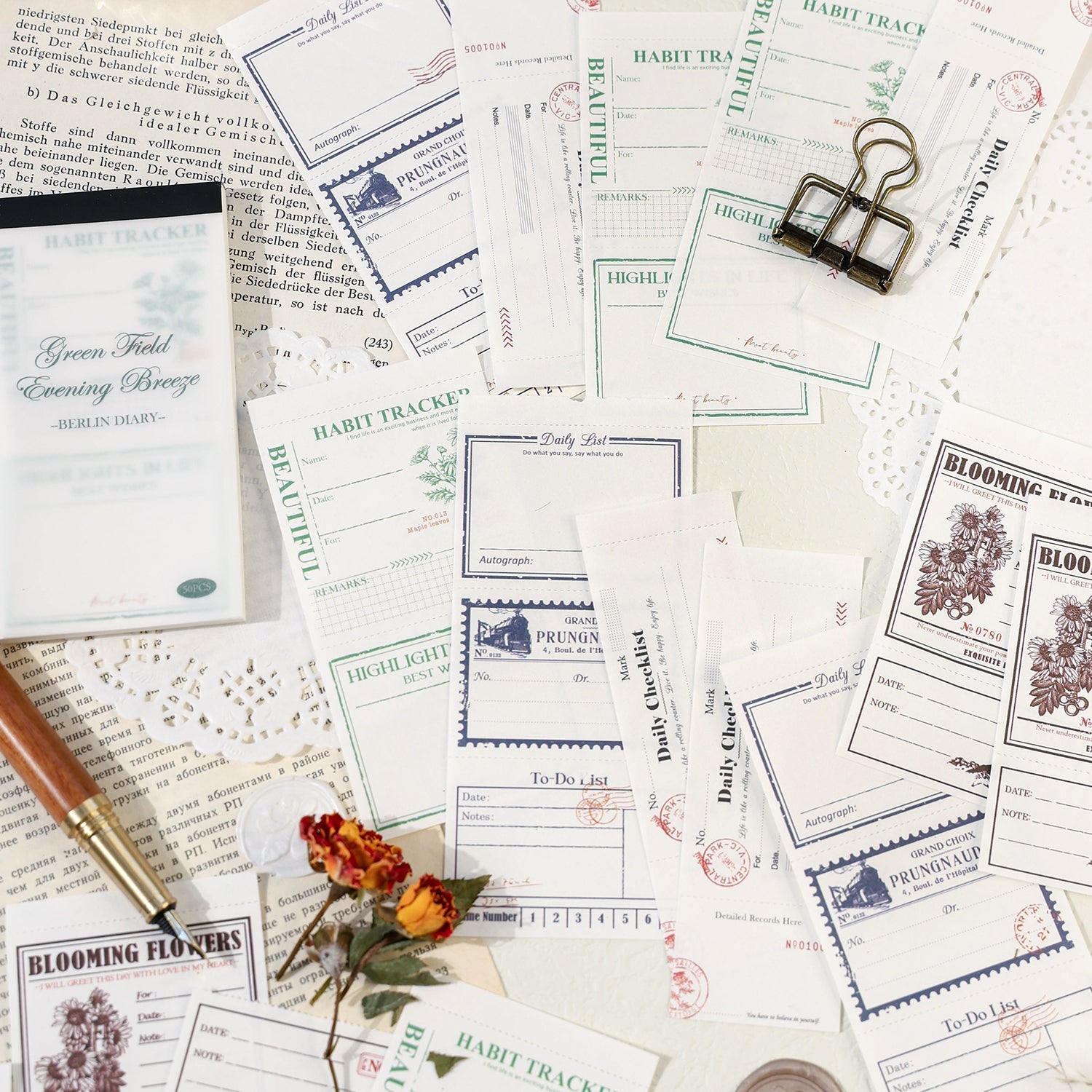 Berlin Diary Series Junk Journal Paper, Scrapbooking Material Paper ...