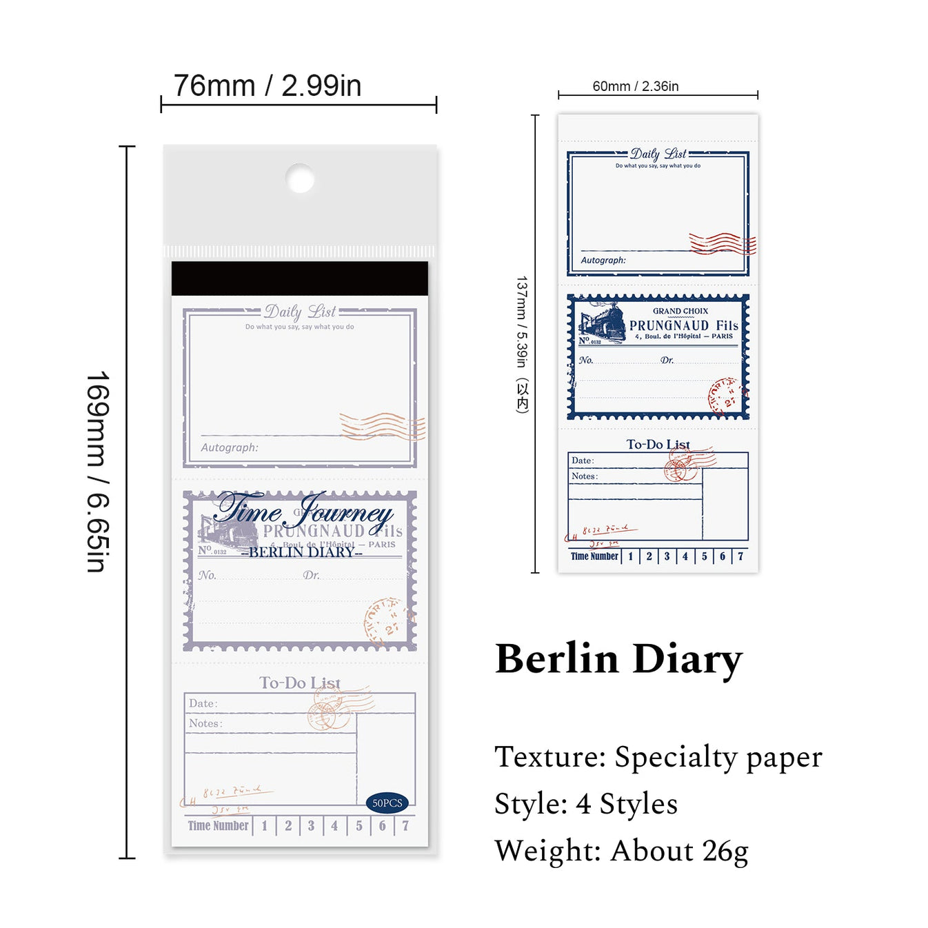 Berlin Diary Series Junk Journal Paper, Scrapbooking Material Paper ...