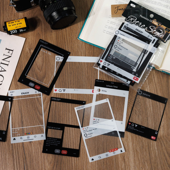 Fantasia Of Time Series Vintage Photographic Film Scrapbooking Stickers ...