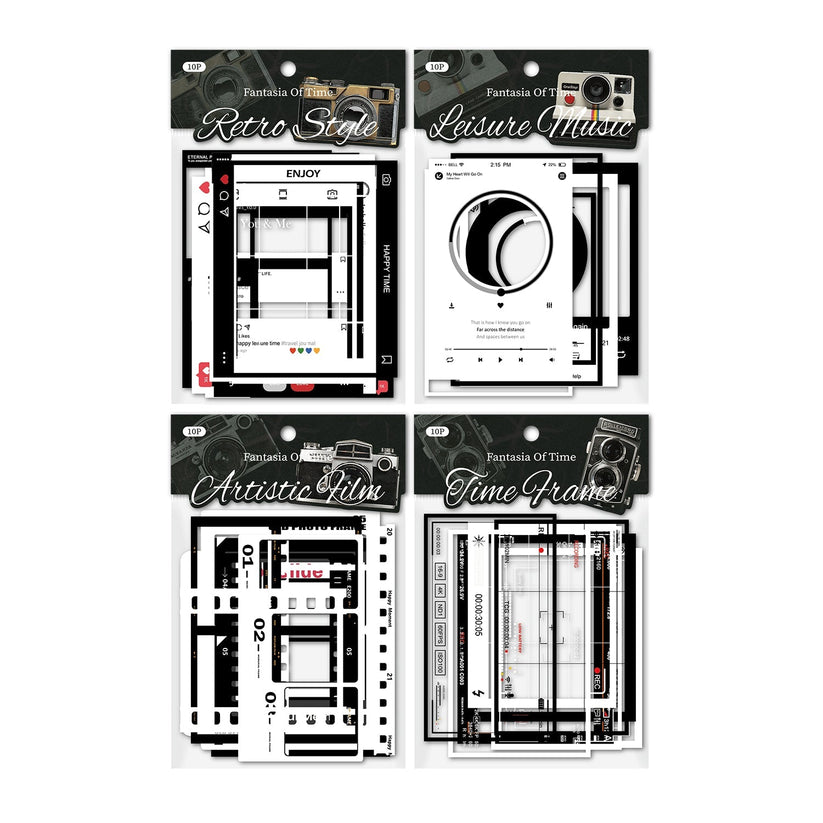 Fantasia Of Time Series Vintage Photographic Film Scrapbooking Stickers ...