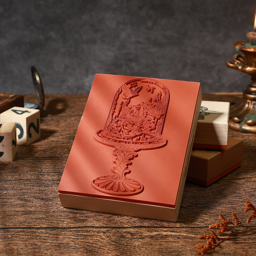 Heart Bottle Scrapbooking Stamps - Vintage Wooden Scrapbooking Stamp ...