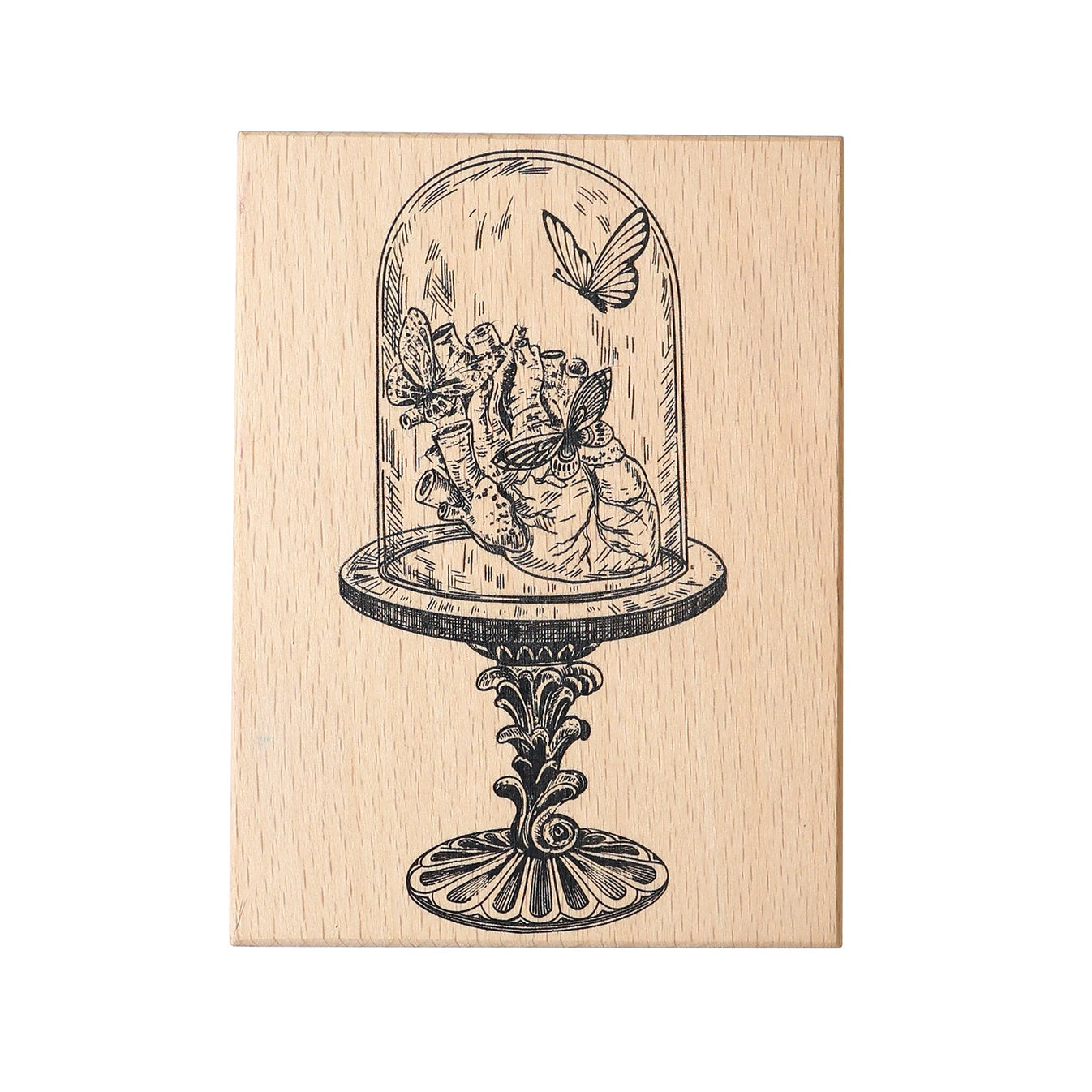 Heart Bottle Scrapbooking Stamps - Vintage Wooden Scrapbooking Stamp ...