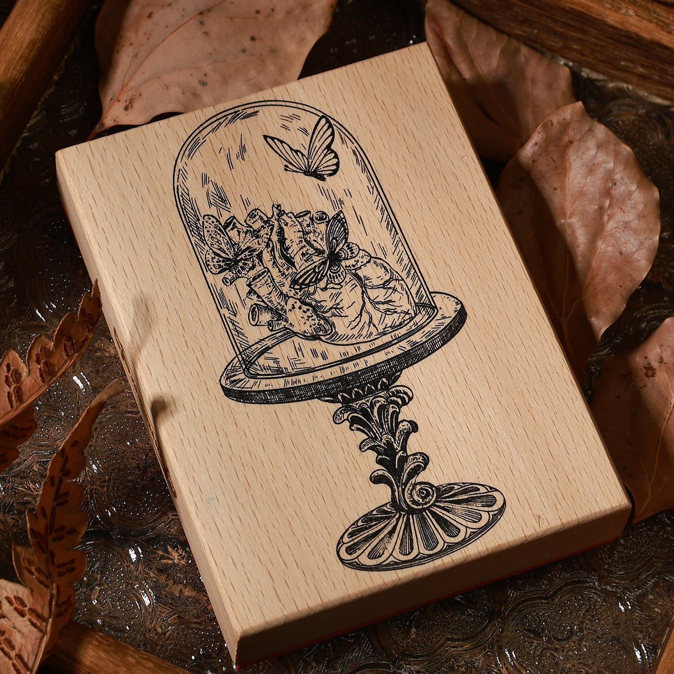 Heart Bottle Scrapbooking Stamps - Vintage Wooden Scrapbooking Stamp ...