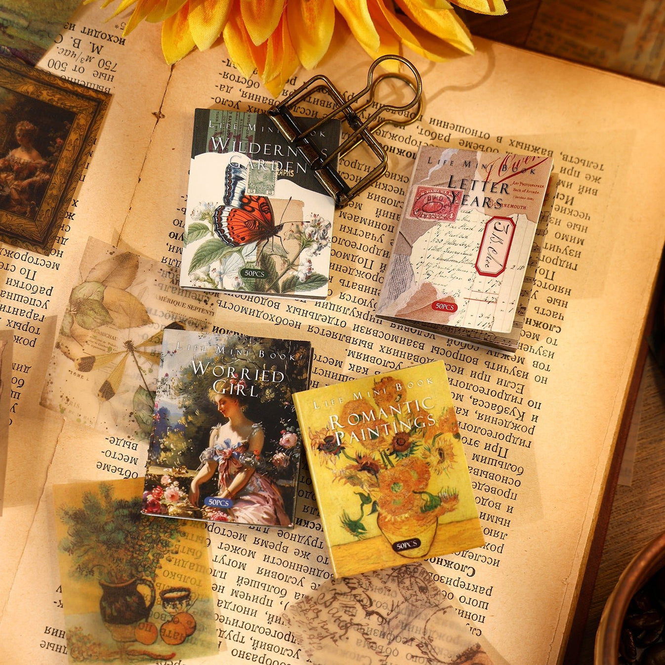 Life Mini Book Series Scrapbooking Paper, Mini Material Paper, Junk ...