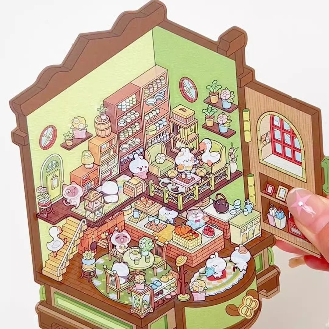 Scene Magic 4.0, 3D Miniature Scene Stickers, stress-relief DIY ...