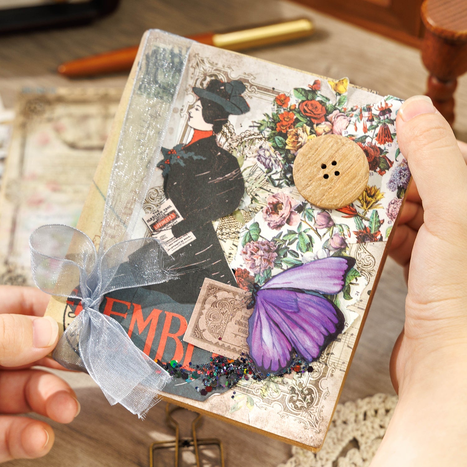 The Story Of Lacey Series Scrapbook Paper, Junk Journal Paper, Collage ...