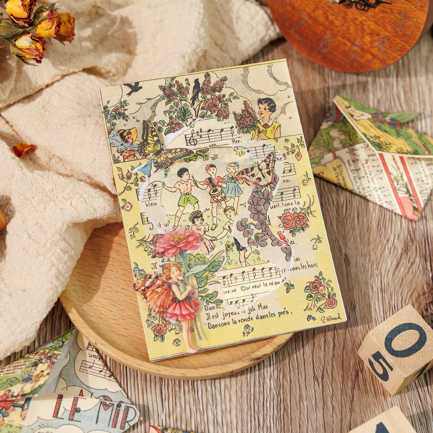 The Story Of Lacey Series Scrapbook Paper, Junk Journal Paper, Collage ...